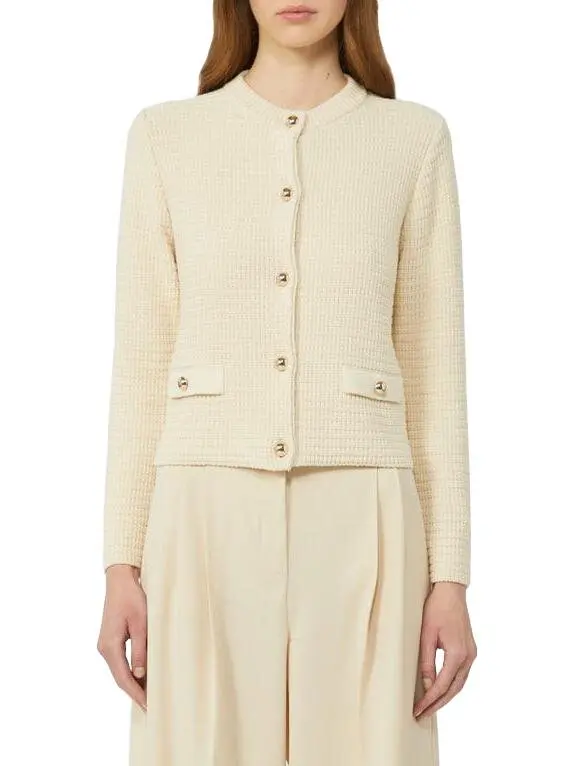Max Mara Vodka Alpaca Blend Cardigan - Ecru
