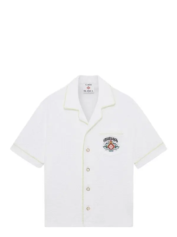 Casablanca Towelling Monogram Shirt - White