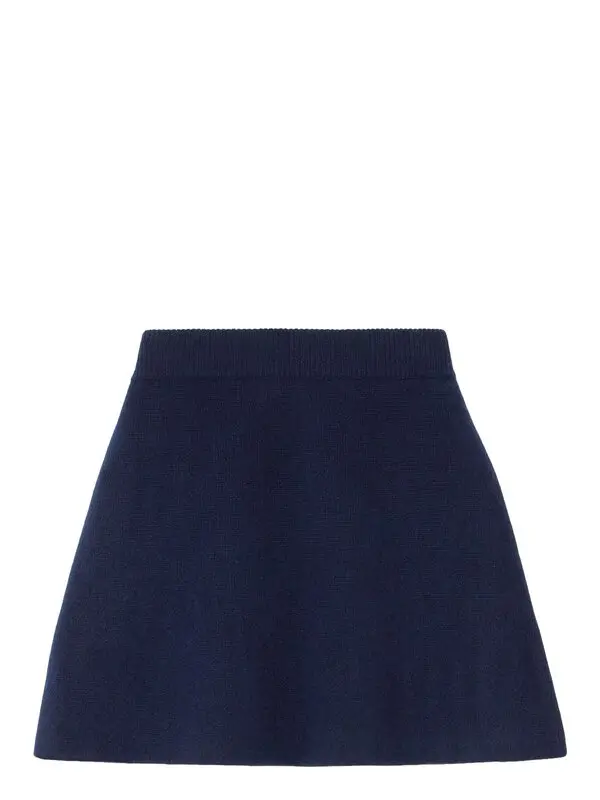 LISA YANG Clare Cashmere Mini Skirt - Blue