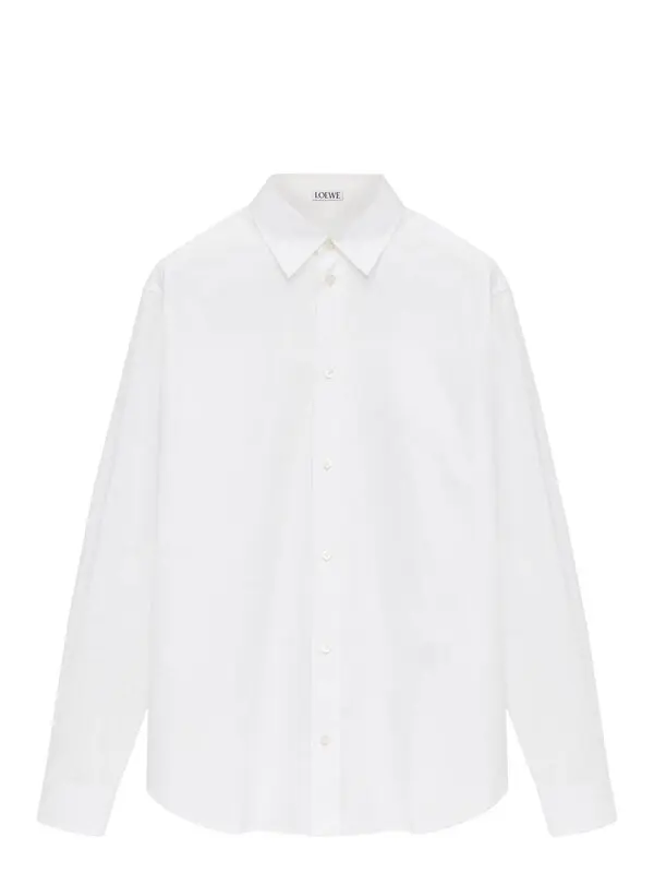 Loewe Cotton-blend Poplin Shirt - White