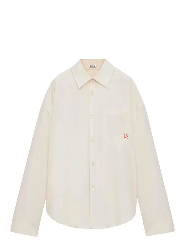 Loewe Cotton Twill Shirt - Beige
