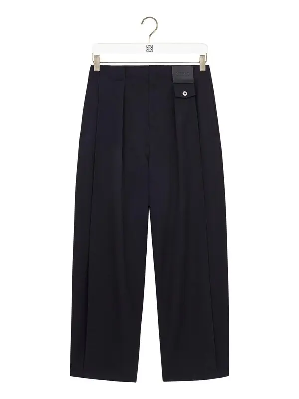 Loewe Cavalry Twill Trousers - Navy