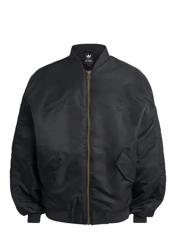 WILLY CHAVARRIA X Adidas Satin Bomber Jacket - Black