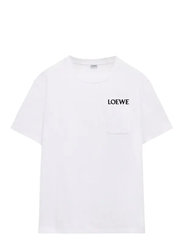 Loewe Cotton Pocket Logo T-shirt - White