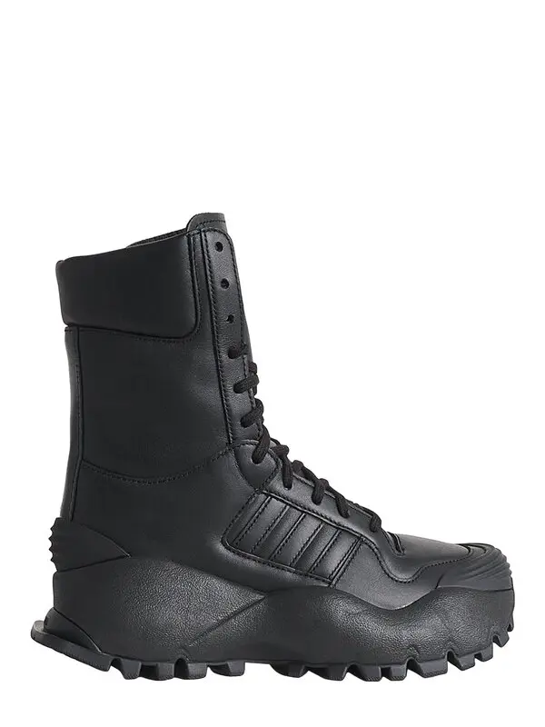 WILLY CHAVARRIA X Adidas Leather Forum Lace-up Boots - Black