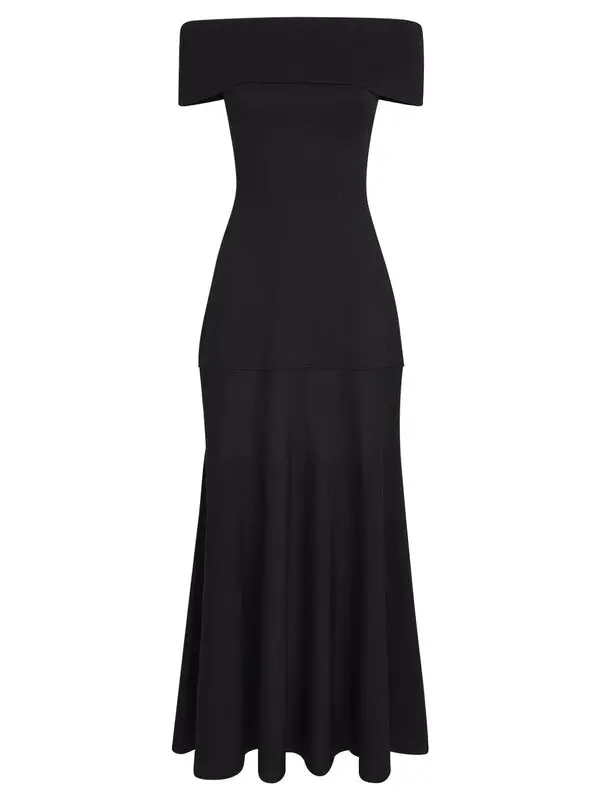 FFORME Off-the-shoulder Rosina Maxi Dress - Black