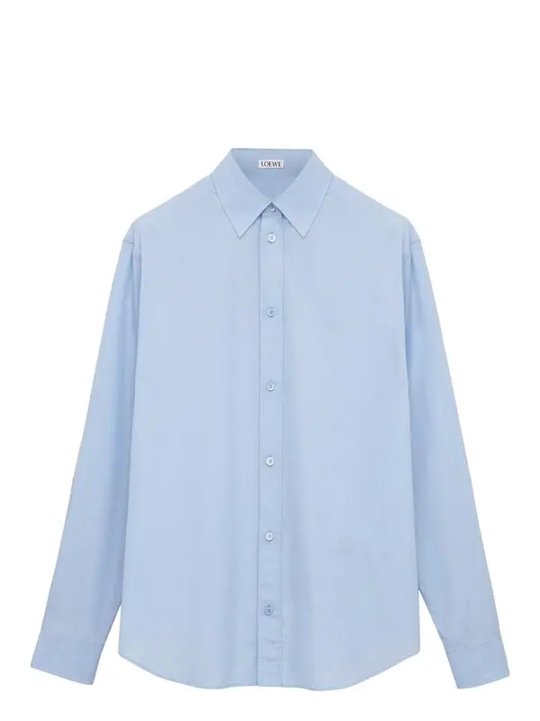 Loewe Cotton-blend Poplin Shirt - Blue