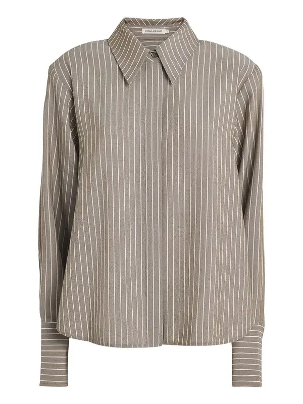 Camilla And Marc Illias Striped Shirt - Grey