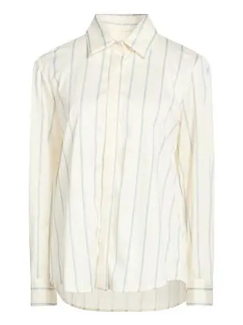 CIRCOLO 1901 Cotton Striped Jersey Shirt - White