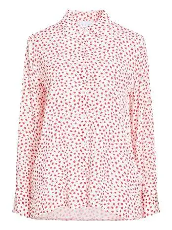 KAOS Polka Dot Crepe Shirt - White