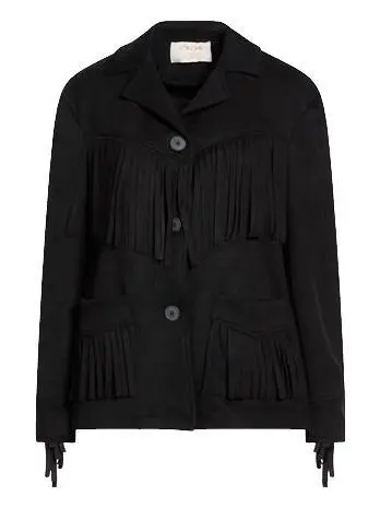KAOS JEANS Jacket With Fringes - Black