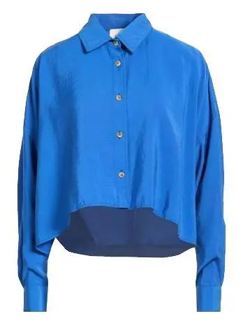 ALYSI Satin Shirt - Blue