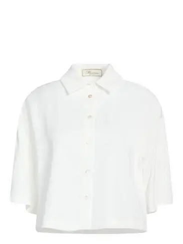 Blumarine Twill Shirt - White