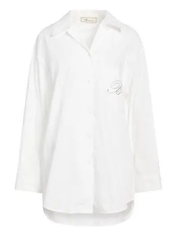 Blumarine Cotton Poplin Shirt - White