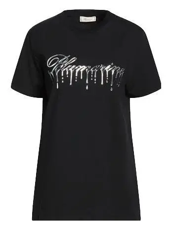 Blumarine Cotton Logo T-shirt - Black