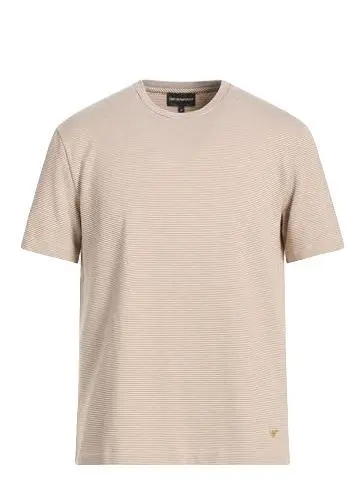 Emporio Armani T-shirt Camel Size Viscose, Cotton, Elastane - Beige