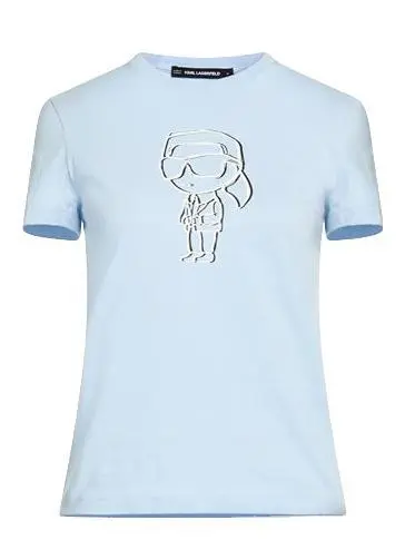 Karl Lagerfeld Logo-print Organic Cotton T-shirt - Blue