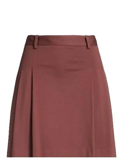 CIRCOLO 1901 Mini Piqué Skirt - Brown