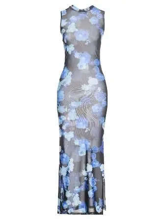 Coperni Floral-print Maxi Dress - Blue