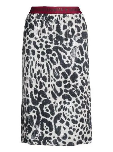 SHIRTAPORTER Leopard-print Midi Skirt - Black