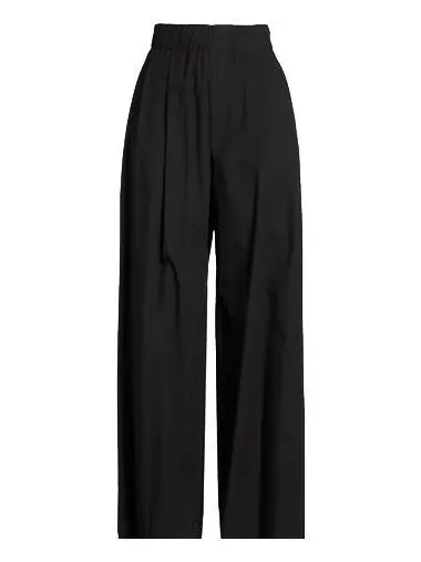 ALYSI Wide-leg High-waisted Pants - Black