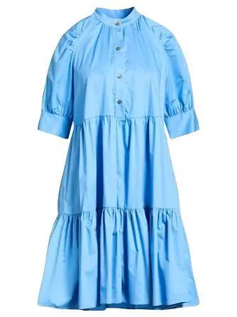 SHIRTAPORTER Mini Shirt Dress - Blue