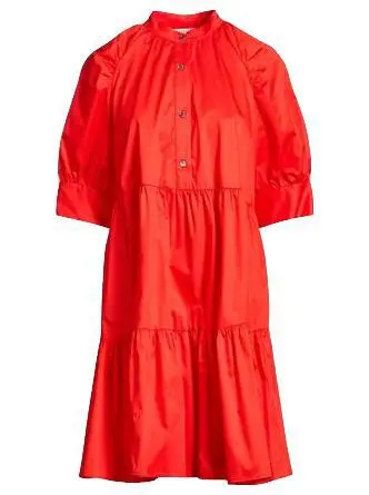SHIRTAPORTER Mini Shirt Dress - Red