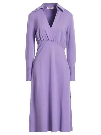 Liviana Conti Midi Flared Jersey Dress - Purple