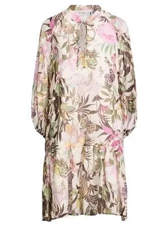 SHIRTAPORTER Mini Dress With Floral Print - White