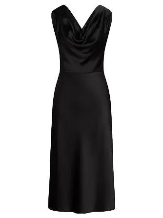 Blumarine Midi Flared Dress - Black