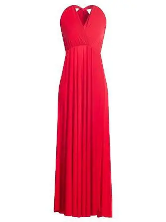 VICOLO Jersey Maxi Dress - Red