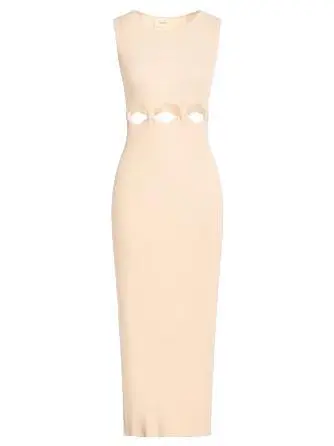 VICOLO Midi Bodycon Dress - White