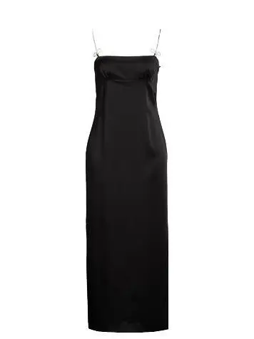 Blumarine Maxi Slip Dress - Black