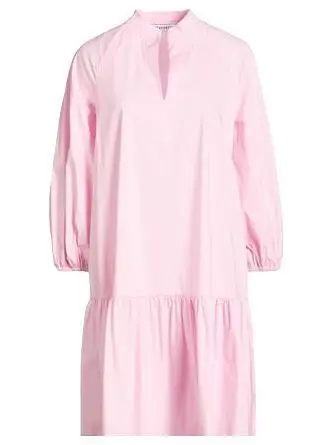 SHIRTAPORTER Mini Dress In Light Cotton Blend - Pink