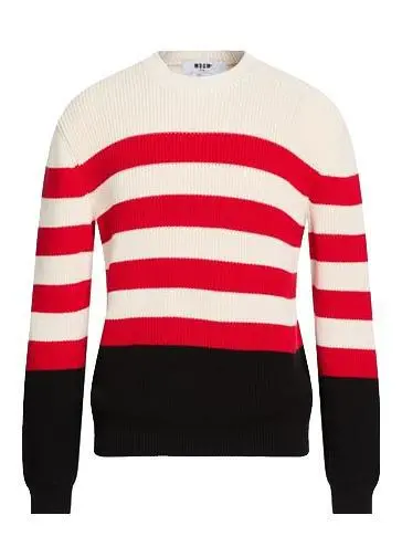 MSGM Striped Cotton Sweater - Beige