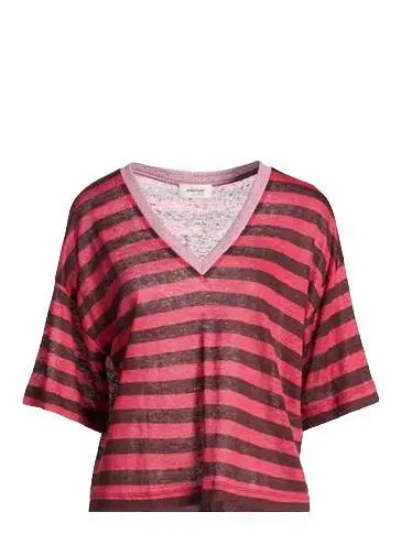 OTTOD'AME Striped Lightweight Knit Top - Brown