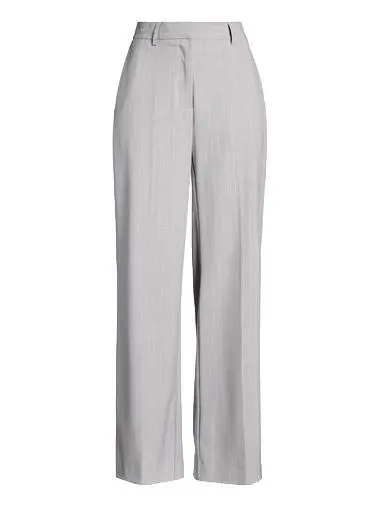 OTTOD'AME Wide Leg Pinstriped Pants - Grey