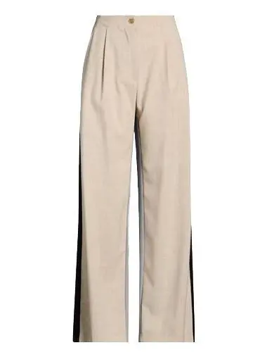 OTTOD'AME Wide-leg Stretch Pants - Beige