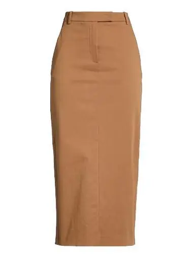 ALYSI Chocolat Midi Skirt - Brown