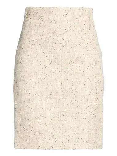 TAGLIATORE 02-05 Mini Skirt With Sequins And Rear Slit - Beige