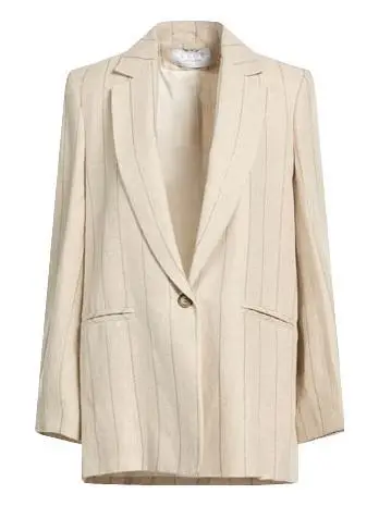 KAOS Single-breasted Striped Blazer - Beige