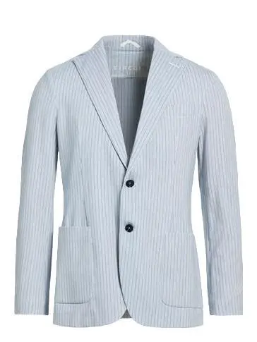 CIRCOLO 1901 Single-breasted Striped Blazer - Blue