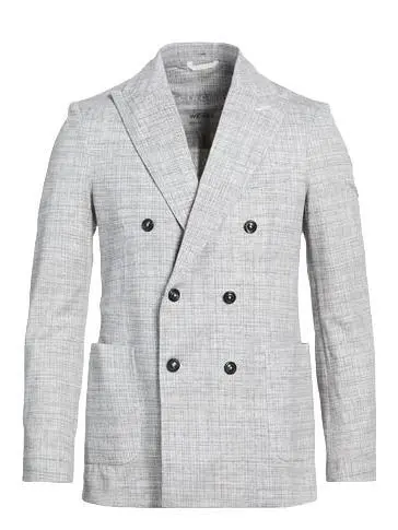 CIRCOLO 1901 Tartan Double-breasted Blazer - Grey