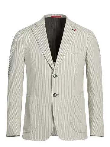 Isaia Striped Blazer - Sage Green