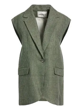 OTTOD'AME Linen Blazer - Green