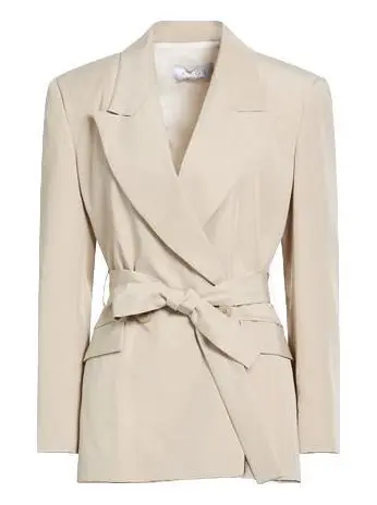 KAOS Tencel-linen Single-breasted Blazer - Beige