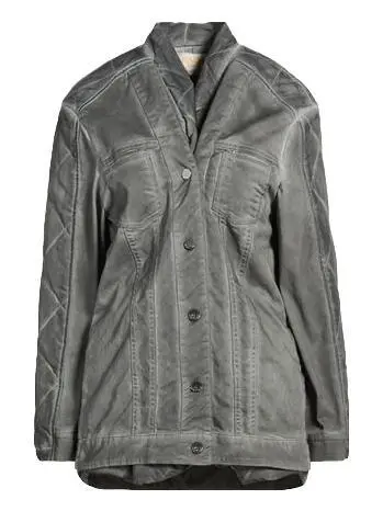 KAOS JEANS Denim Trucker Jacket With Quilted Shell - Grey