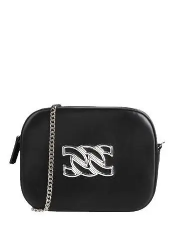 Casadei Leather Camera Crossbody Bag - Black