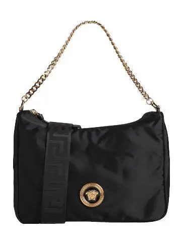 Versace Cross-body Bag With Chain Strap - Black