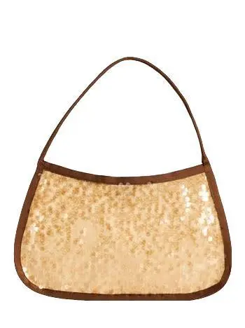 ALYSI Chocolat Baguette Handbag - Beige